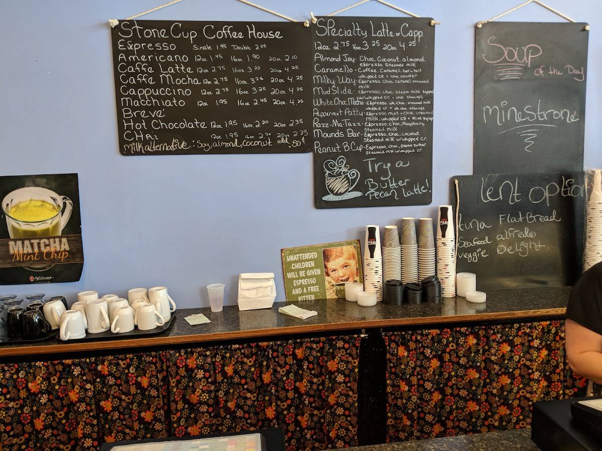 Menu at Stone Cup Coffee House & Stone's Deli, Escanaba
