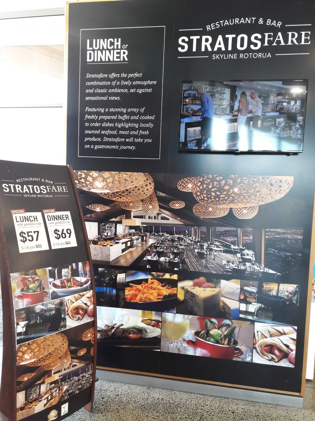 Menu at Stratosfare Restaurant & Bar, Rotorua