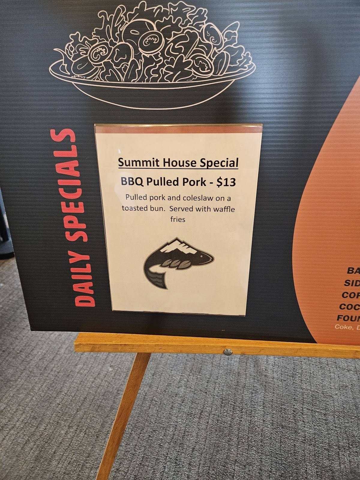 Menu at Summit House Restaurant & Bar, Whitefish