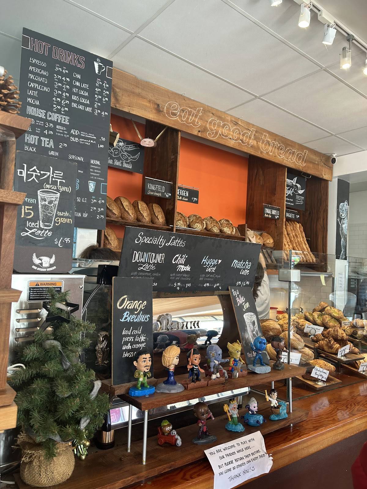 Menu at Sun Street Breads cafe, Minneapolis, Nicollet Ave