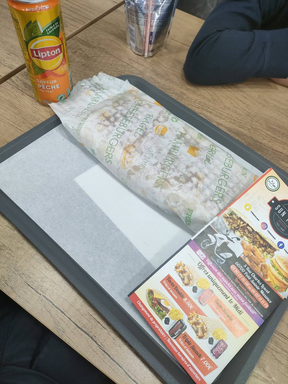 Menu au Sun Tacos restaurant, Pont-Sainte-Maxence