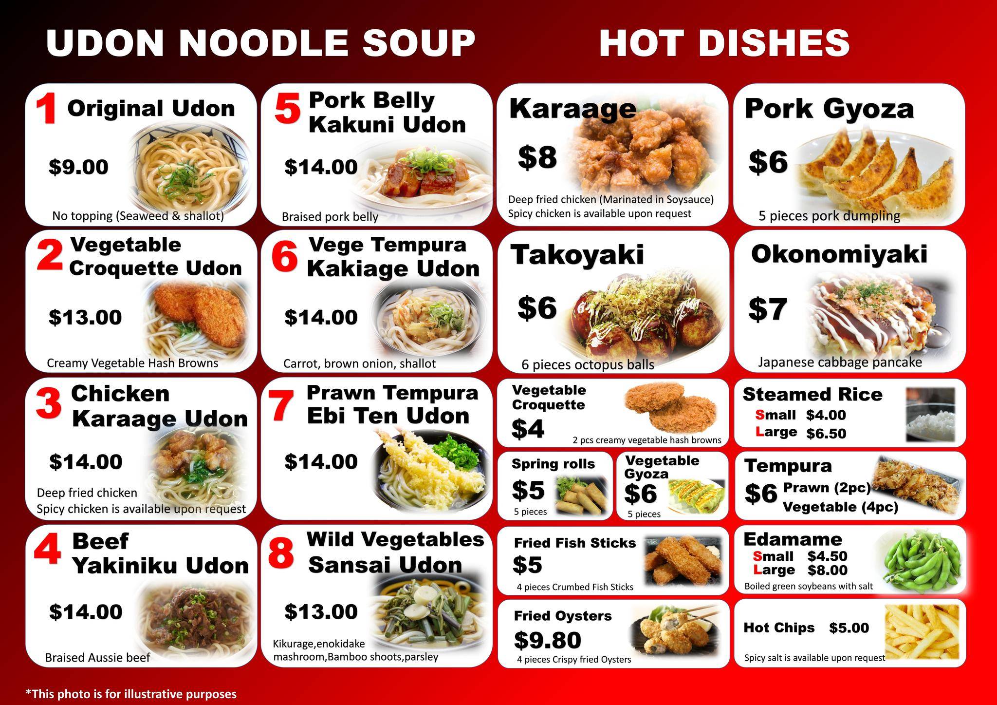 Menu at Sushi Bar Tokyo Roll, Samford Village