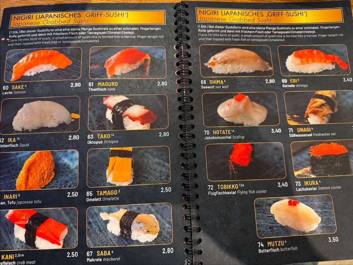 Carta de Sushi Bar & Asian Cuisine, Rothenburg ob der Tauber