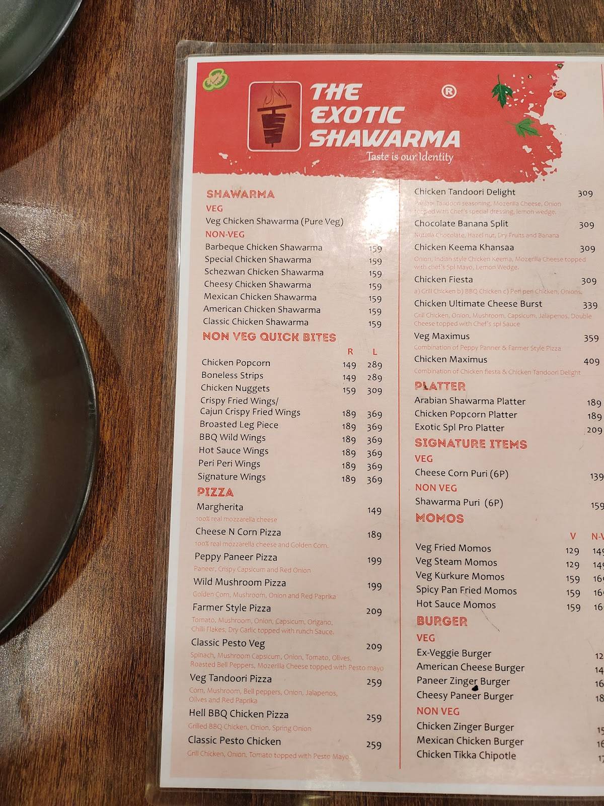 Menu at The Exotic Grill - Multicuisine Restaurant, Hyderabad, shop 1