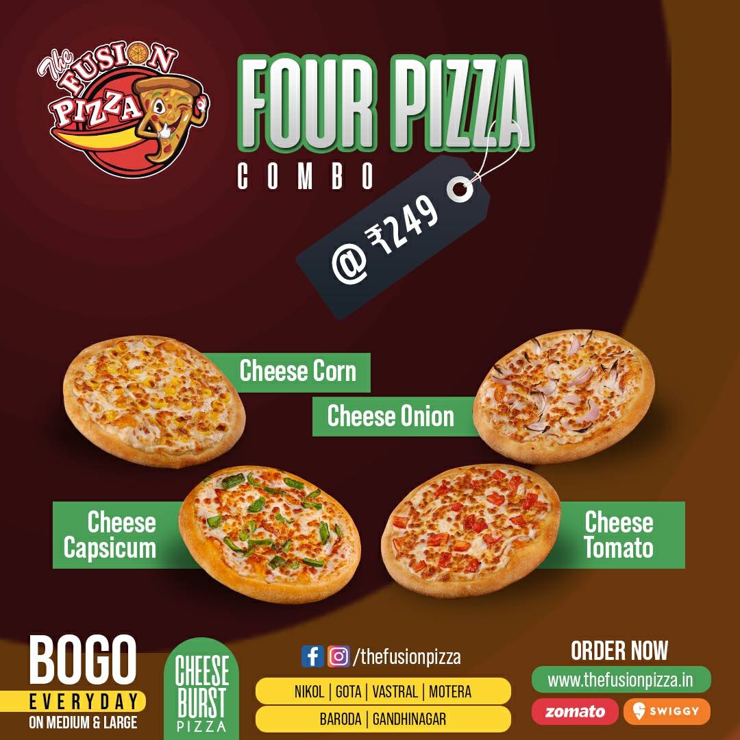 Menu at The Fusion Pizza Big Burger Co. PDPU, Gandhinagar