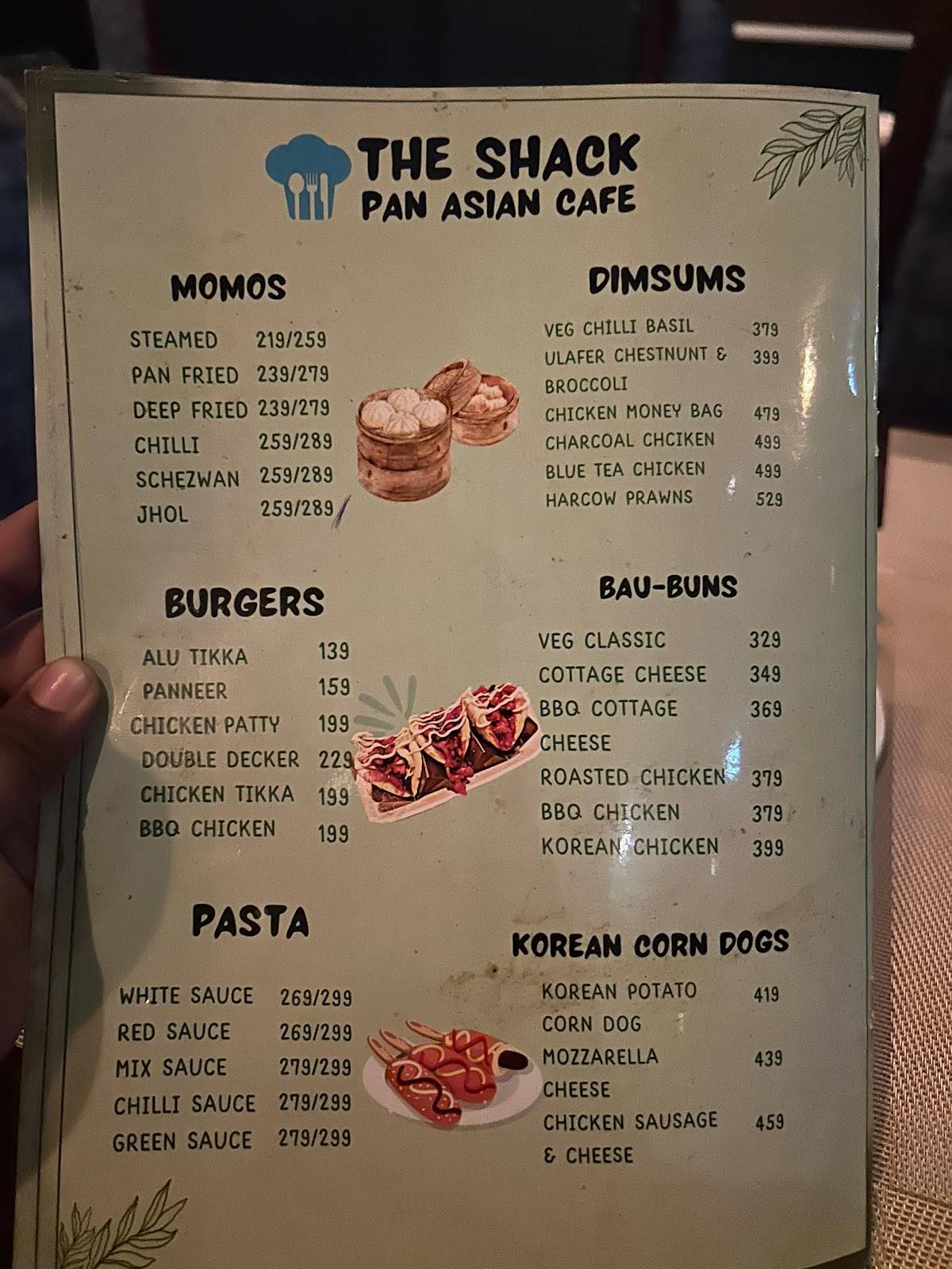 Menu at THE SHACK PAN ASIAN CAFE, Guntur