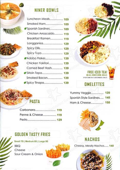 Menu at Bon AppeTea, Tagaytay, Kasa Luntian