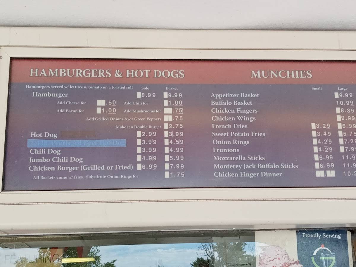 Menu at Tamarack Restaurant, Laconia