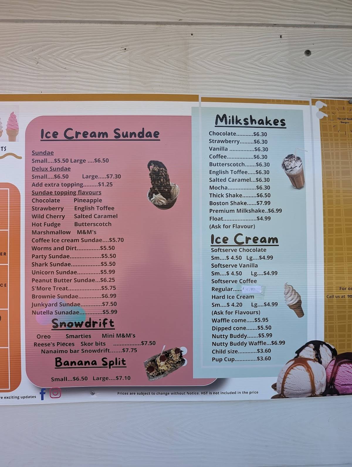 Menu at Tastee freeze - Burgers And Soft Serve restaurant, Hebbville