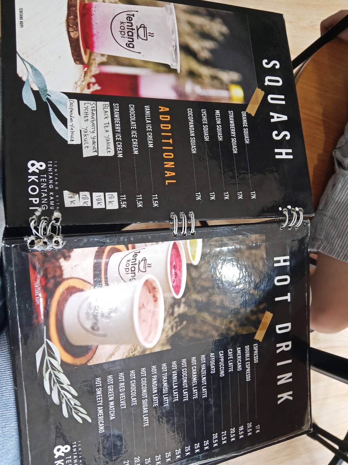 Menu at Tentang Kopi Cendana Karawaci, Binong