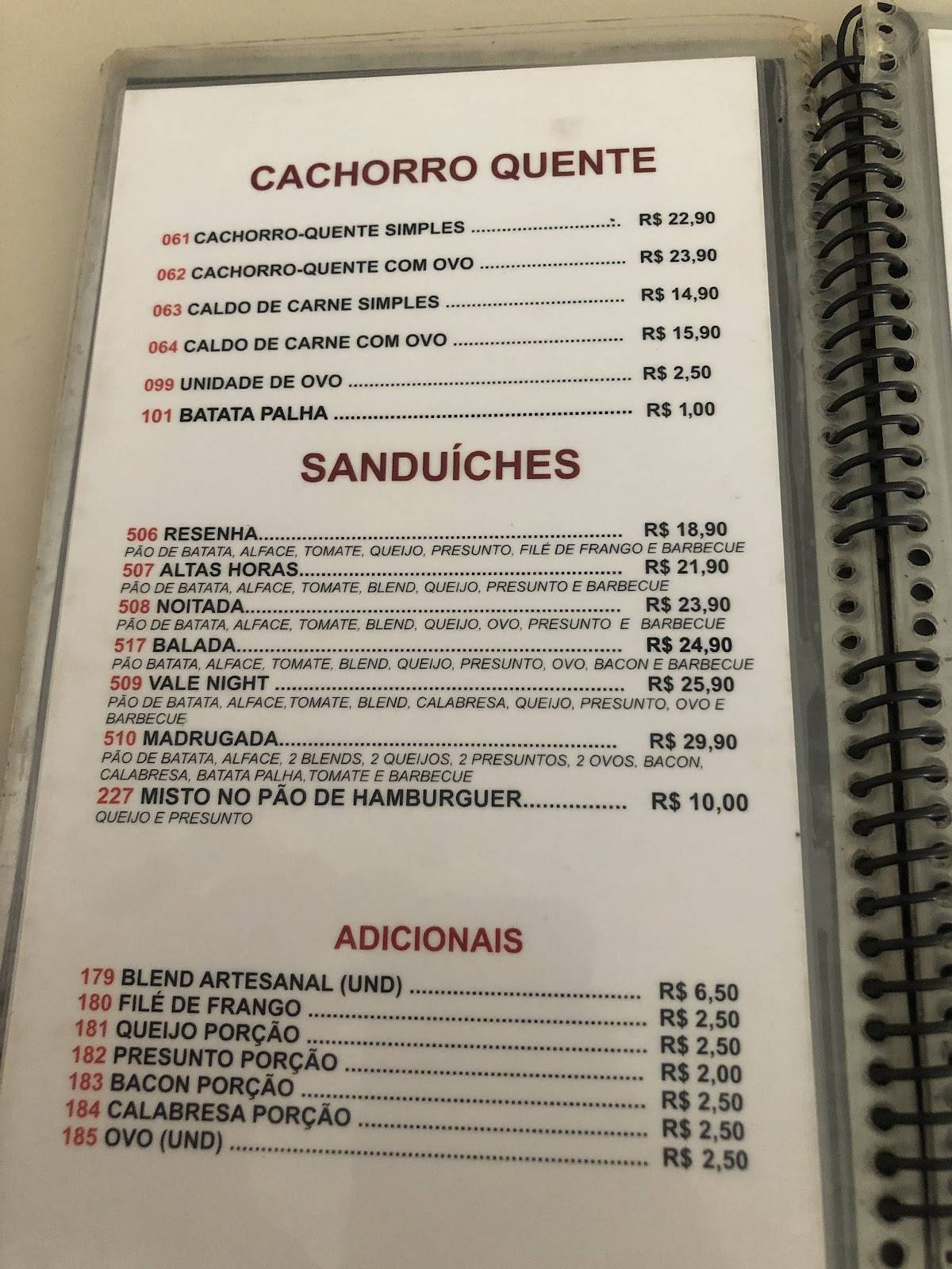 Menu em Altas Horas (Sul) restaurante, Teresina, Av. Barão de Castelo ...