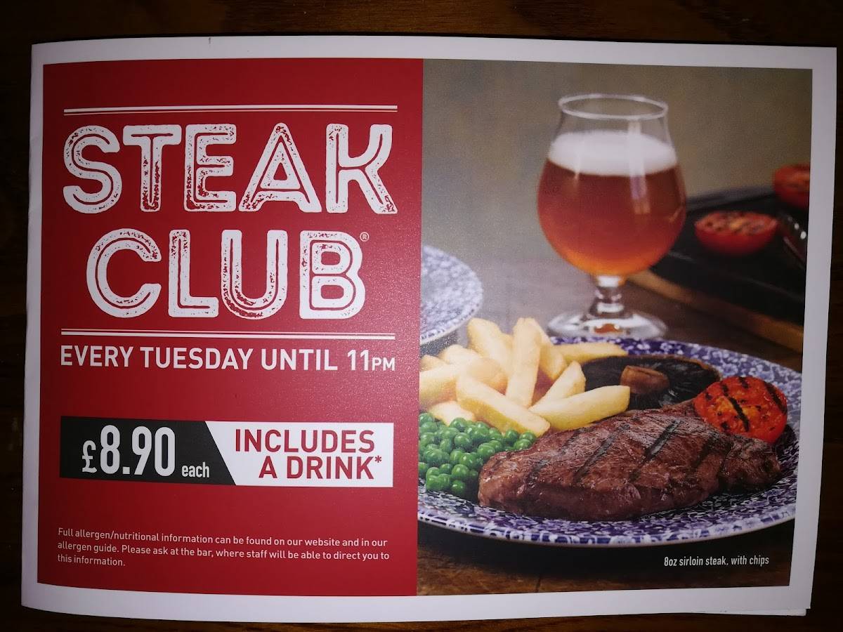 Menu at The Royal Hop Pole - J D Wetherspoon pub & bar, Tewkesbury, 94 ...