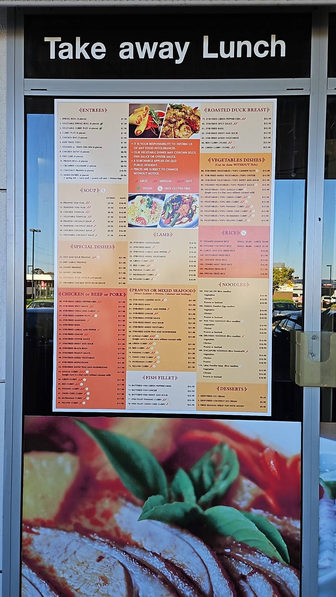 Menu at Thai Lee La Highfields fast food, Highfields, Highfields ...
