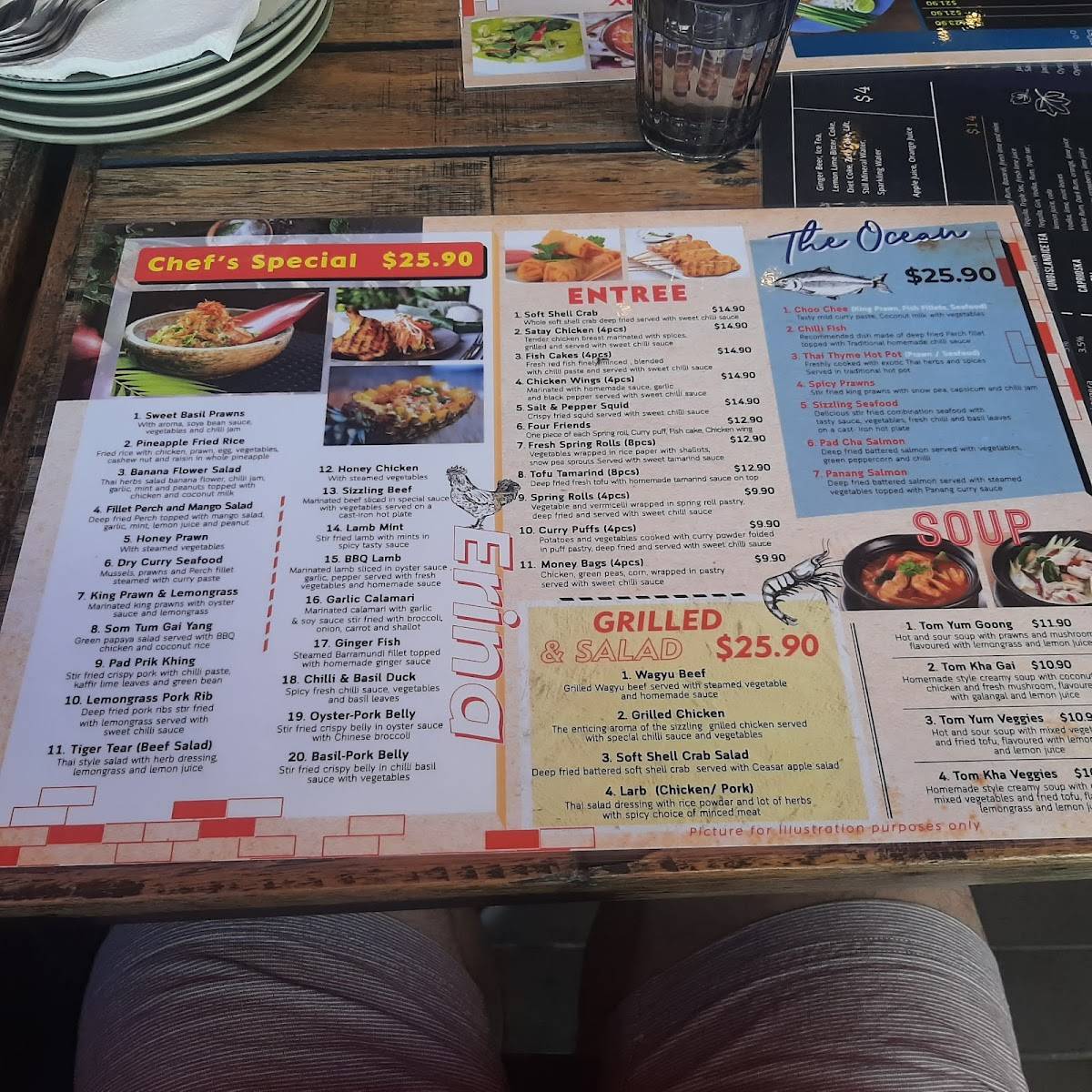Menu at Thai Thyme Erina Fair Restaurant, Erina