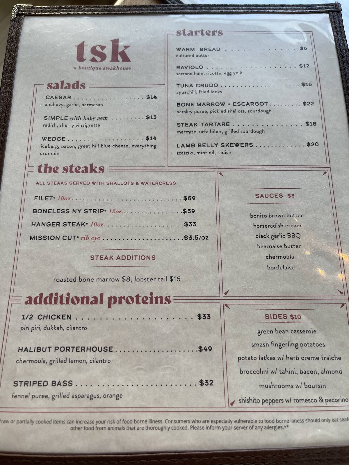 Menu at Thames Street Kitchen restaurant, Newport, 509 Thames St