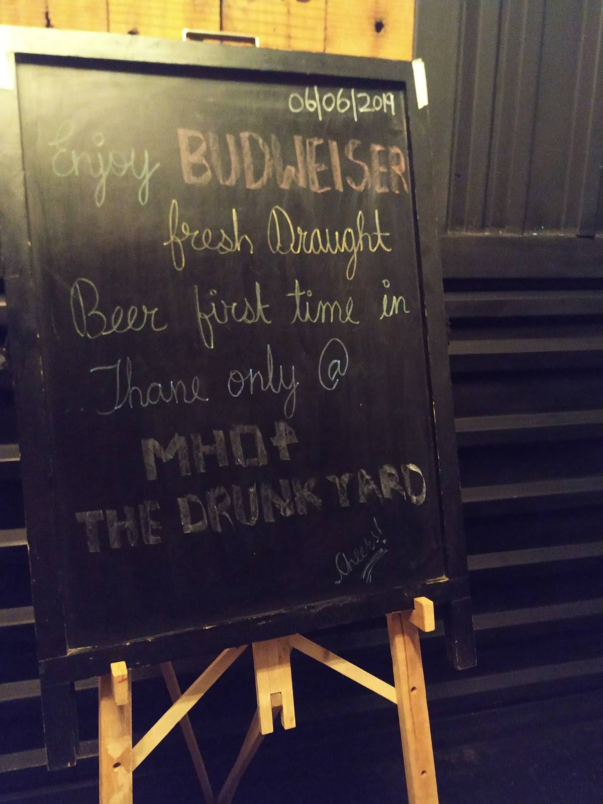 Menu at Mh04 The drunkyard, Thane