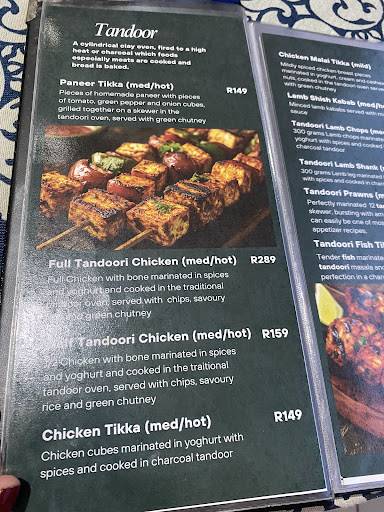 Menu at Thava Indian & Continental Ballito restaurant, Dolphin Coast