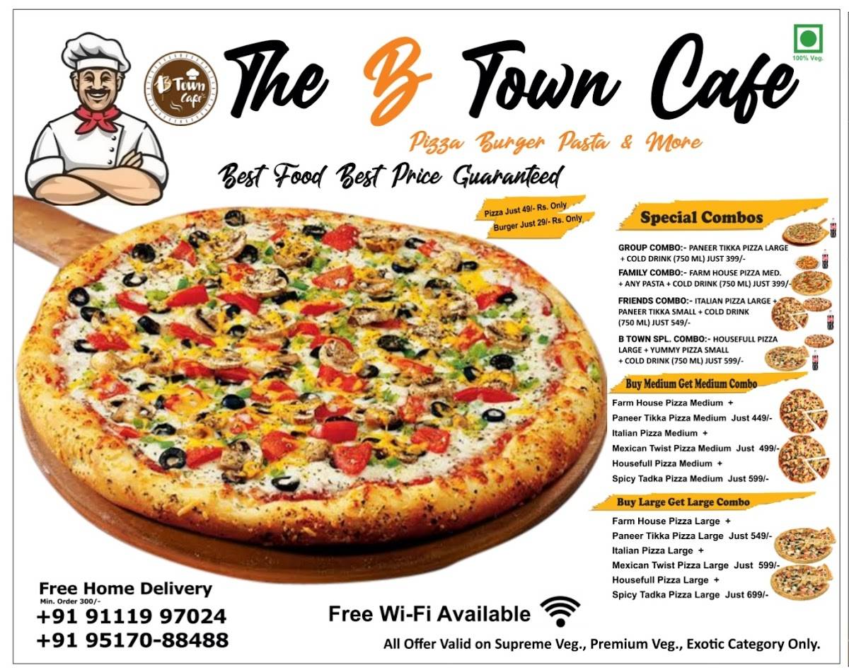 Menu at B Town Cafe, Mansa