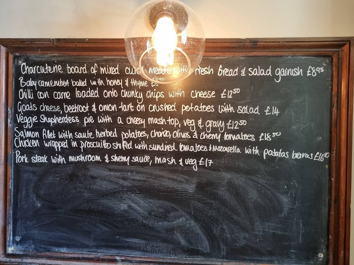 Menu at The Berkeley Arms pub & bar, Chichester