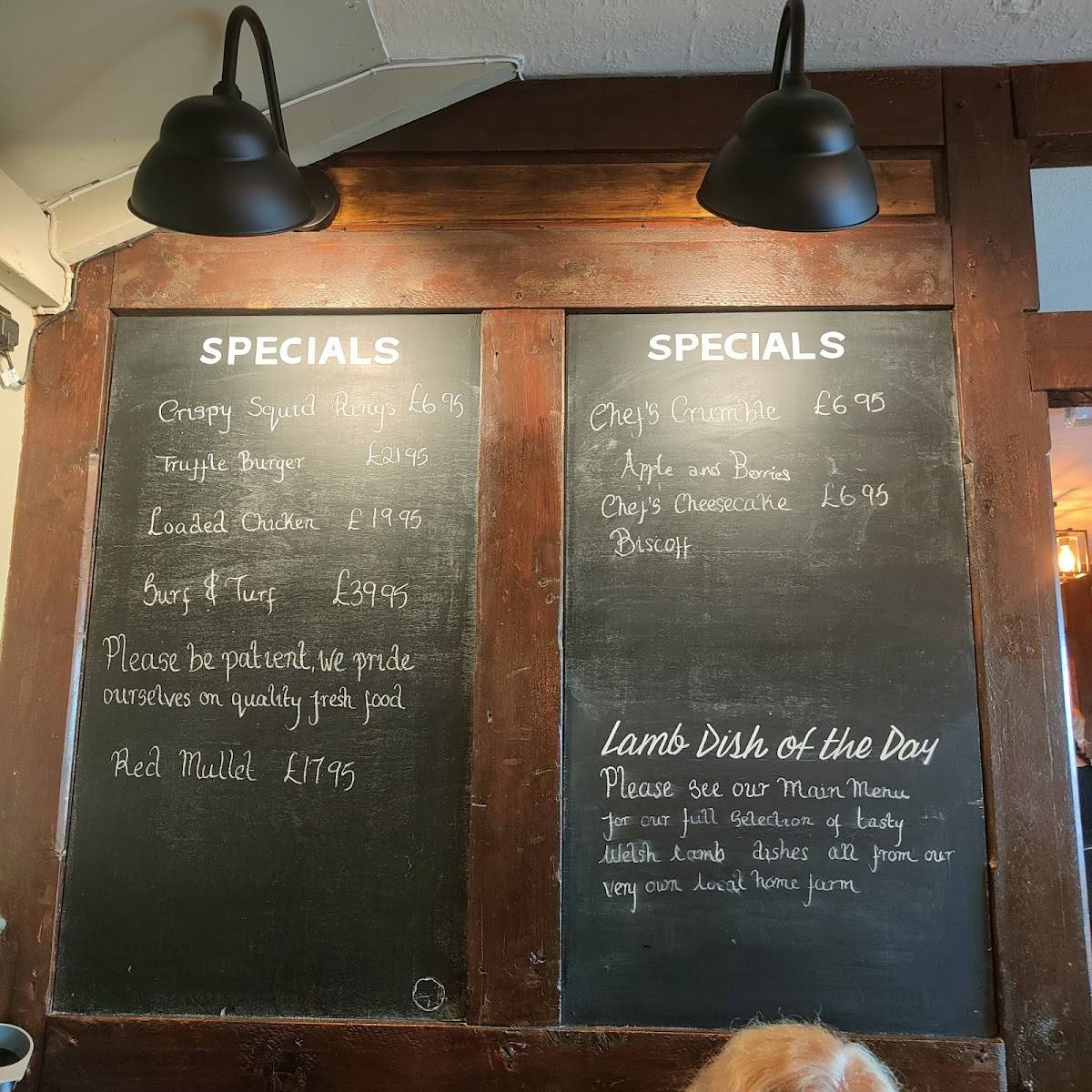 Menu at The Bird In Hand pub & bar, Fforest, 24 Carmarthen Rd