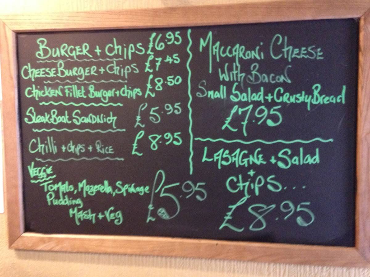 Menu at The Boat Inn Bar and Restaurant, Long Itchington, Birdingbury Wharf
