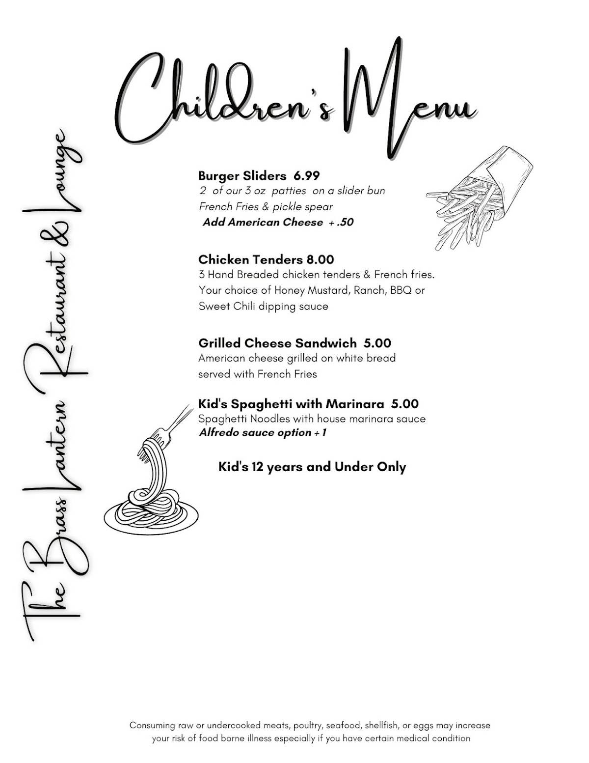 Menu at The Lantern Steakhouse & Pub, Crossville