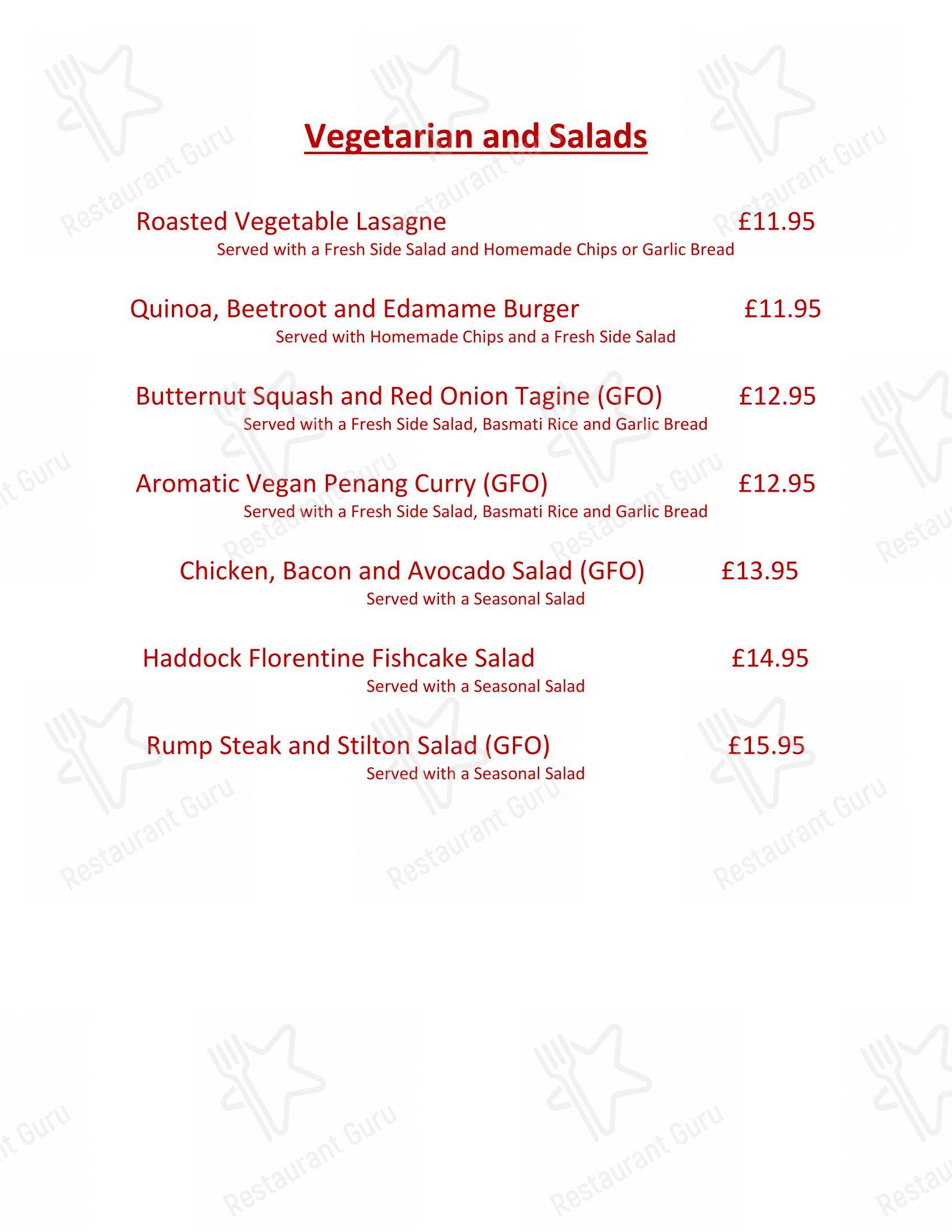 Menu at The Bugle Horn pub & bar, Bassingham