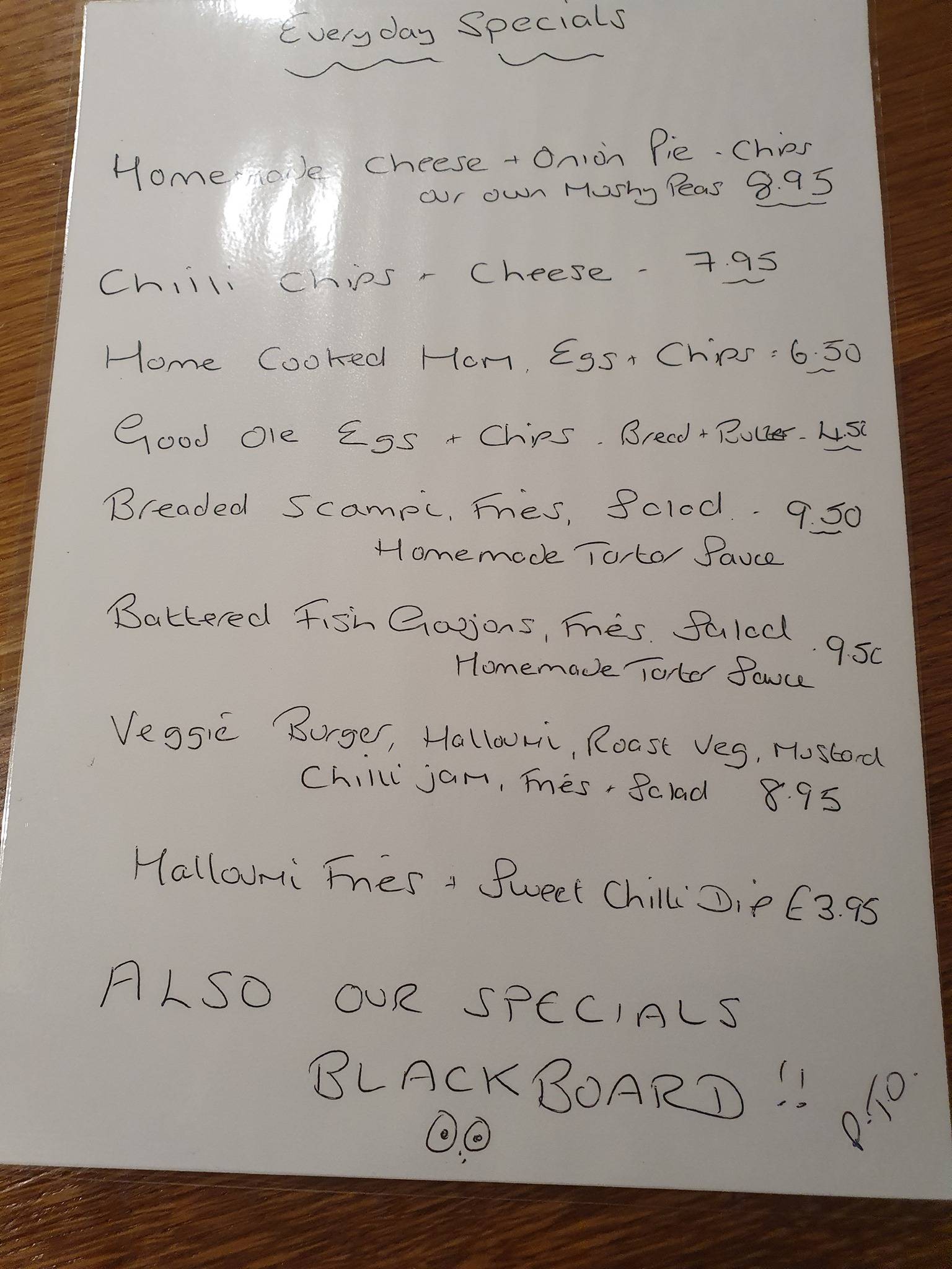 Menu at The Cherry Tree Cafe, Littleborough