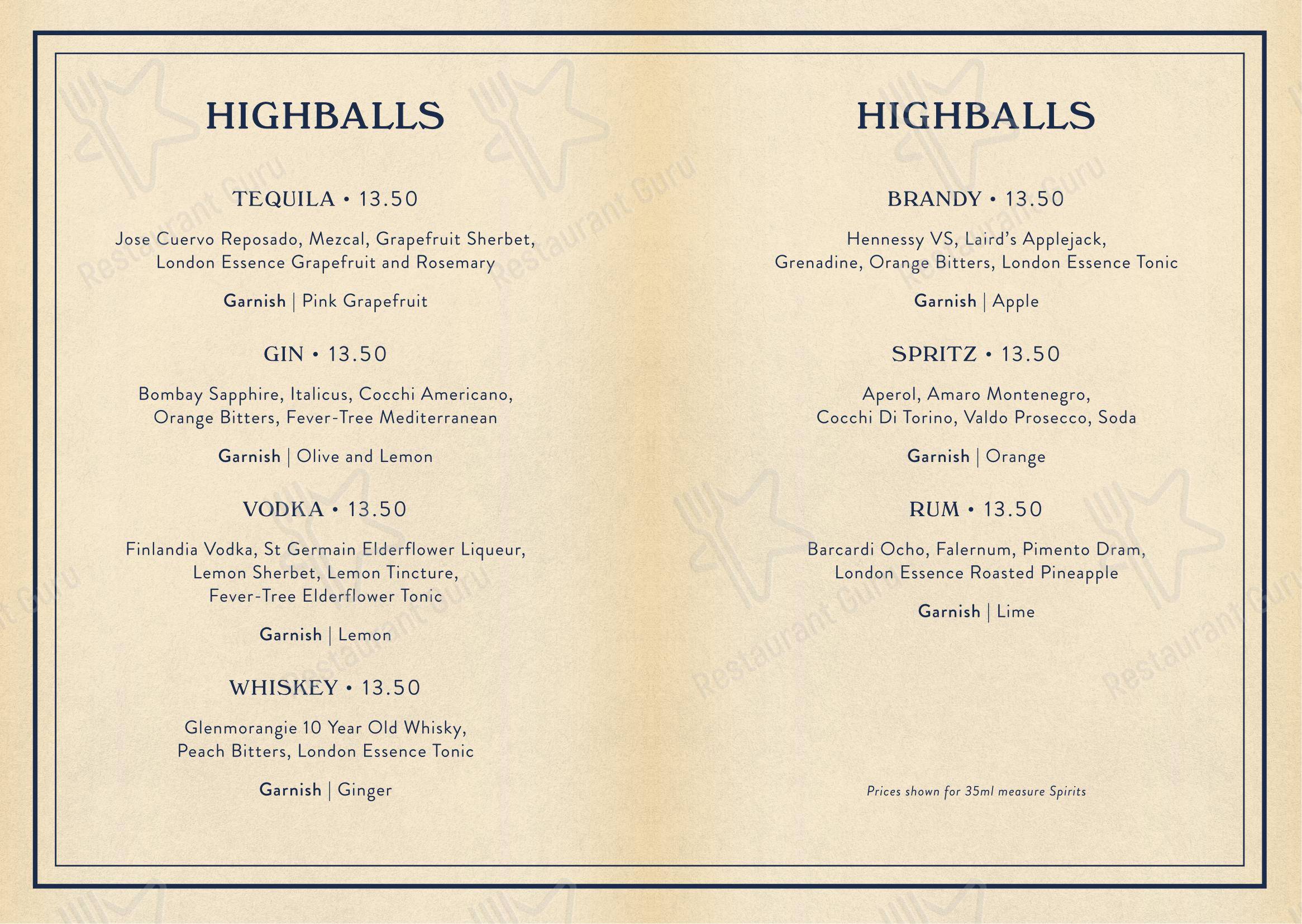 Menu at The Cloth Ear pub & bar, Belfast