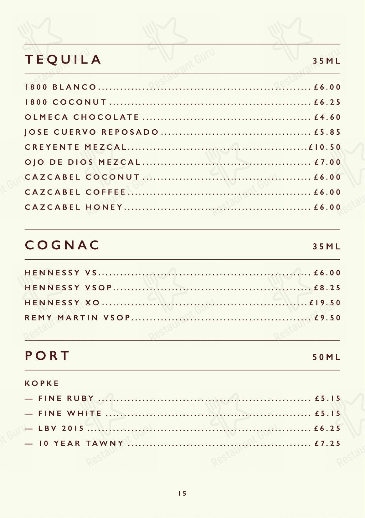 Menu at The Cloth Ear pub & bar, Belfast