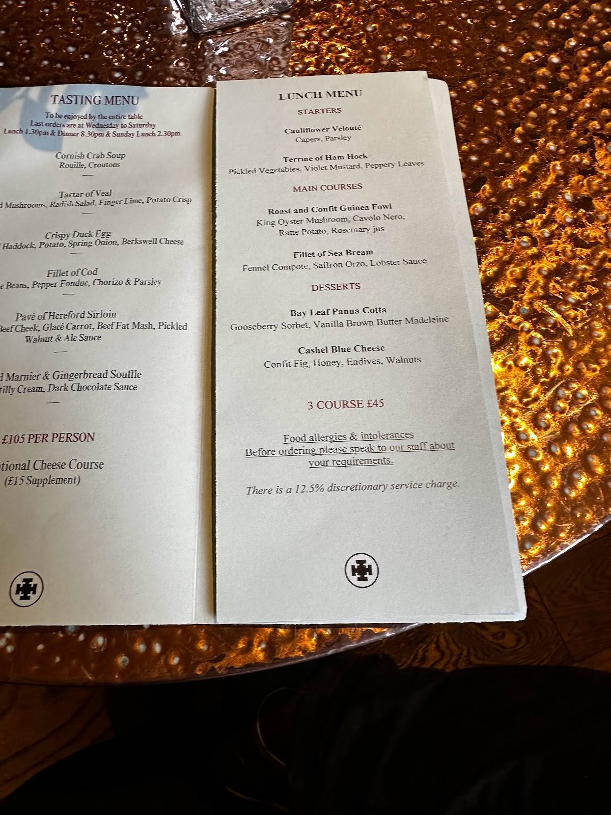 Menu at The Cross pub & bar, Kenilworth