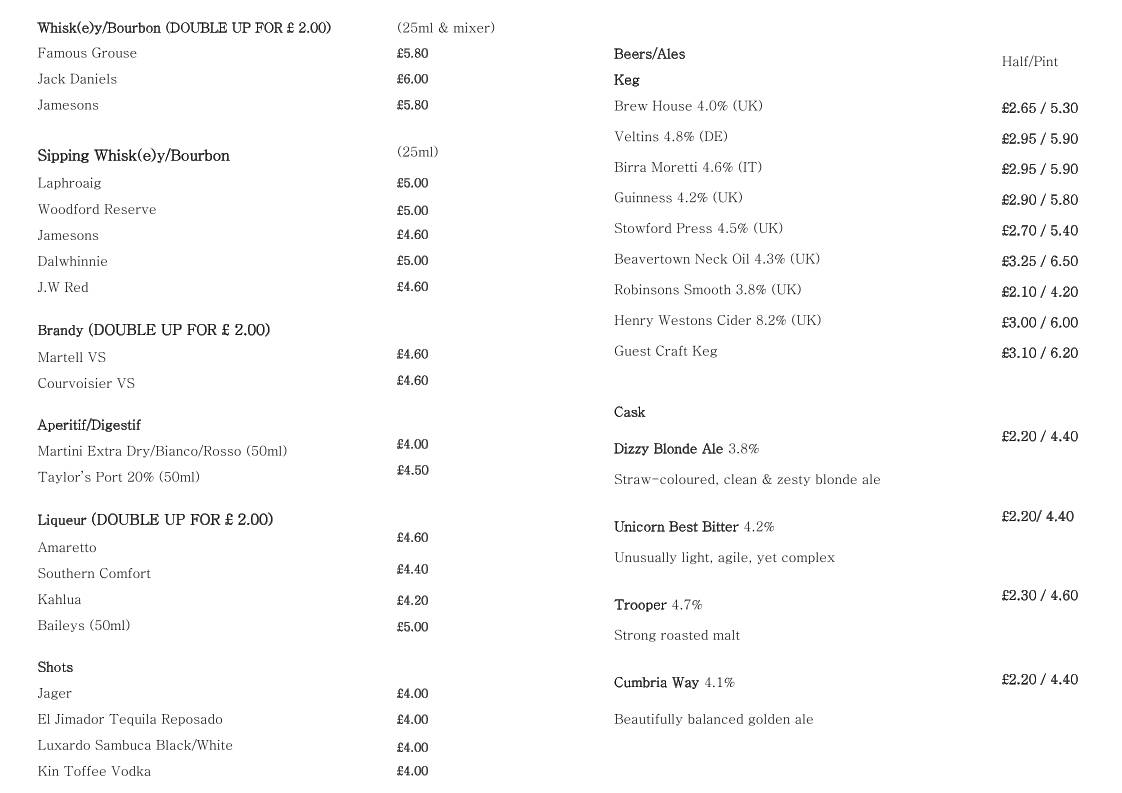 Menu at The Crown, Heaton Mersey pub & bar, Stockport, 6 Vale Cl