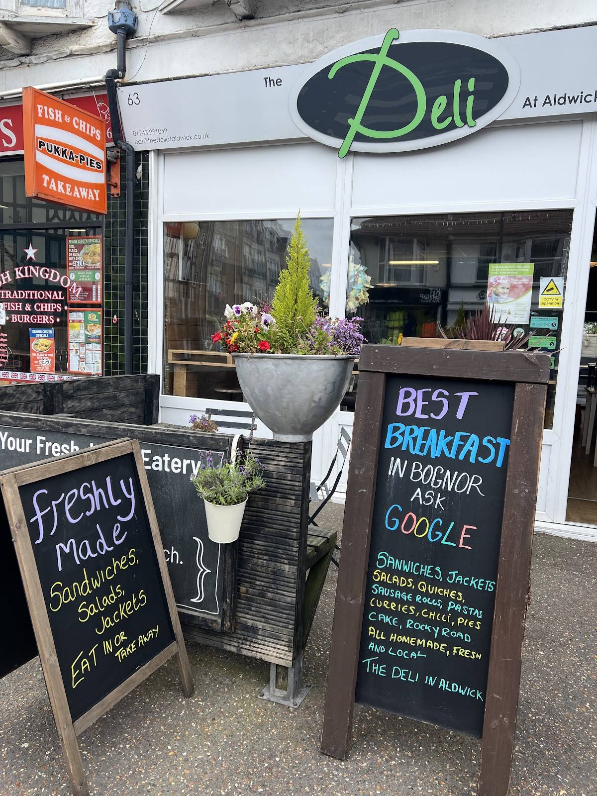 Menu at The Deli at Aldwick cafe, Bognor Regis