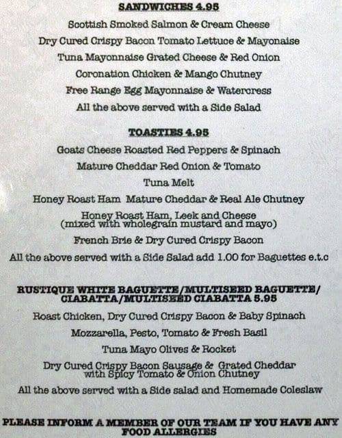 Menu at The Drawing Room of Locksbottom cafe, Orpington, 405 Crofton Rd