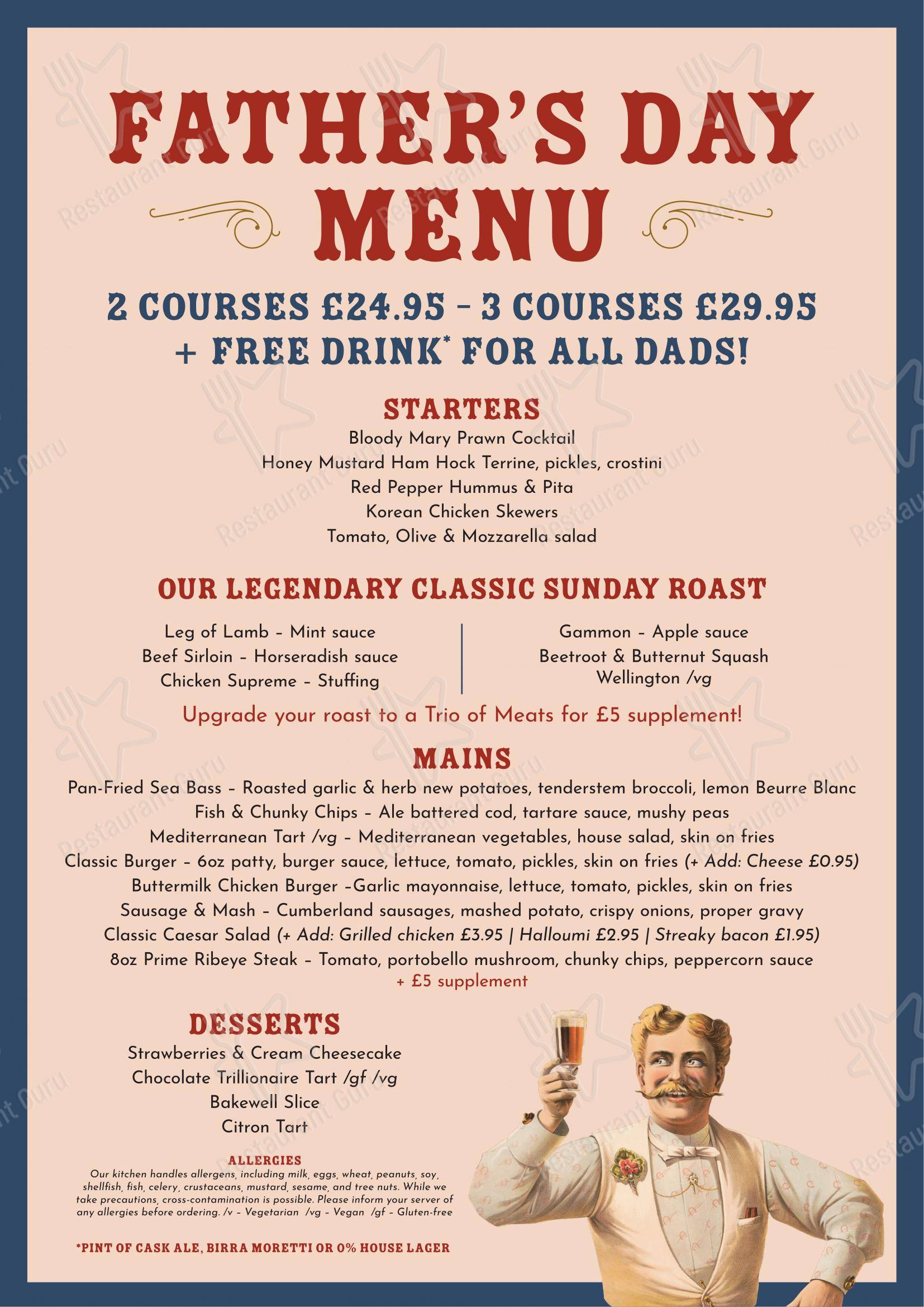 Menu at The Fancott pub & bar, Luton