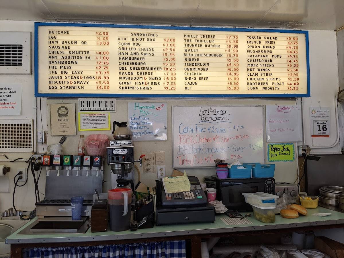Menu at The Fort Diner restaurant, Fort Madison