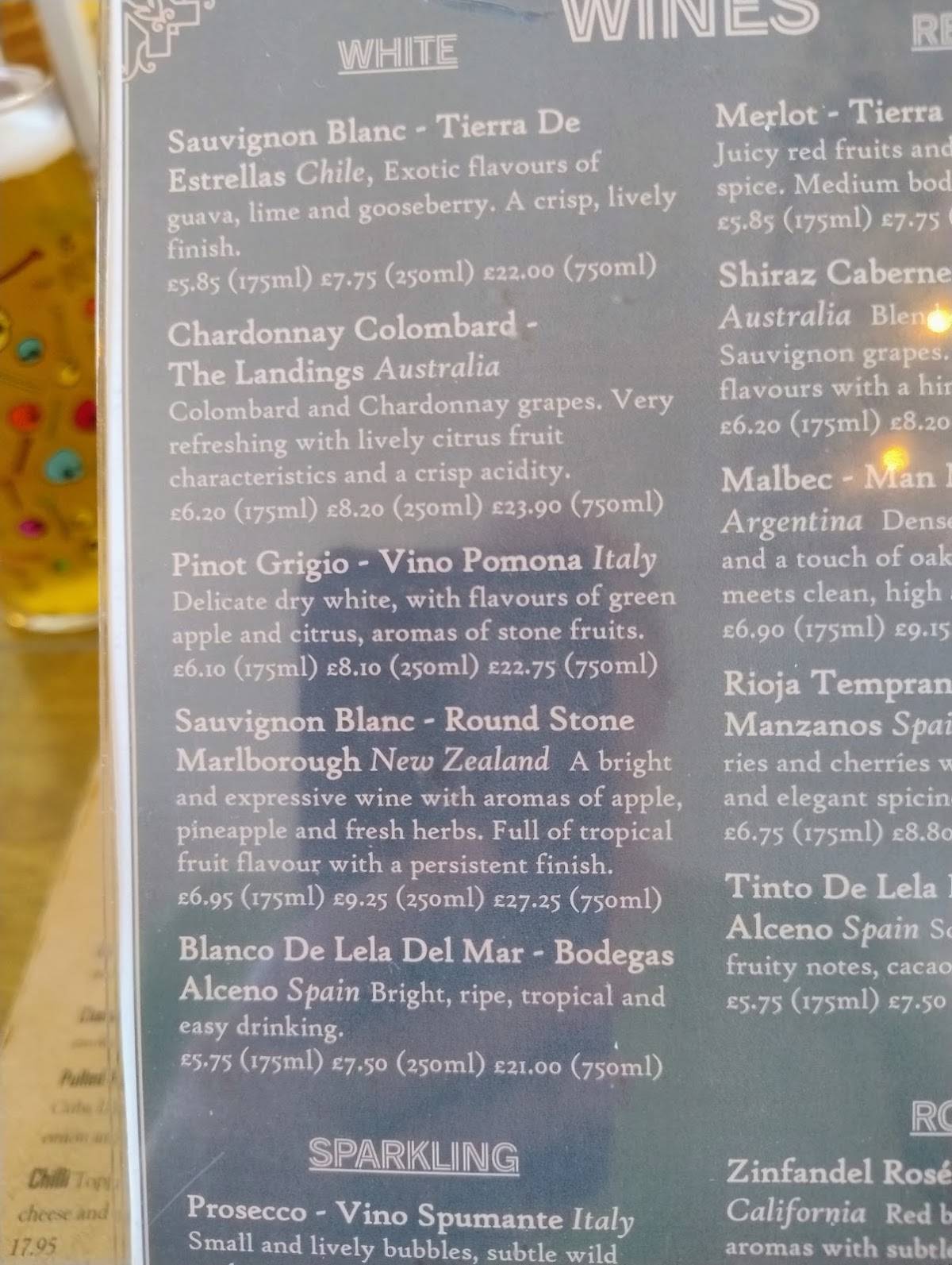 Menu at The Fox pub & bar, Norwich, Cromer Rd