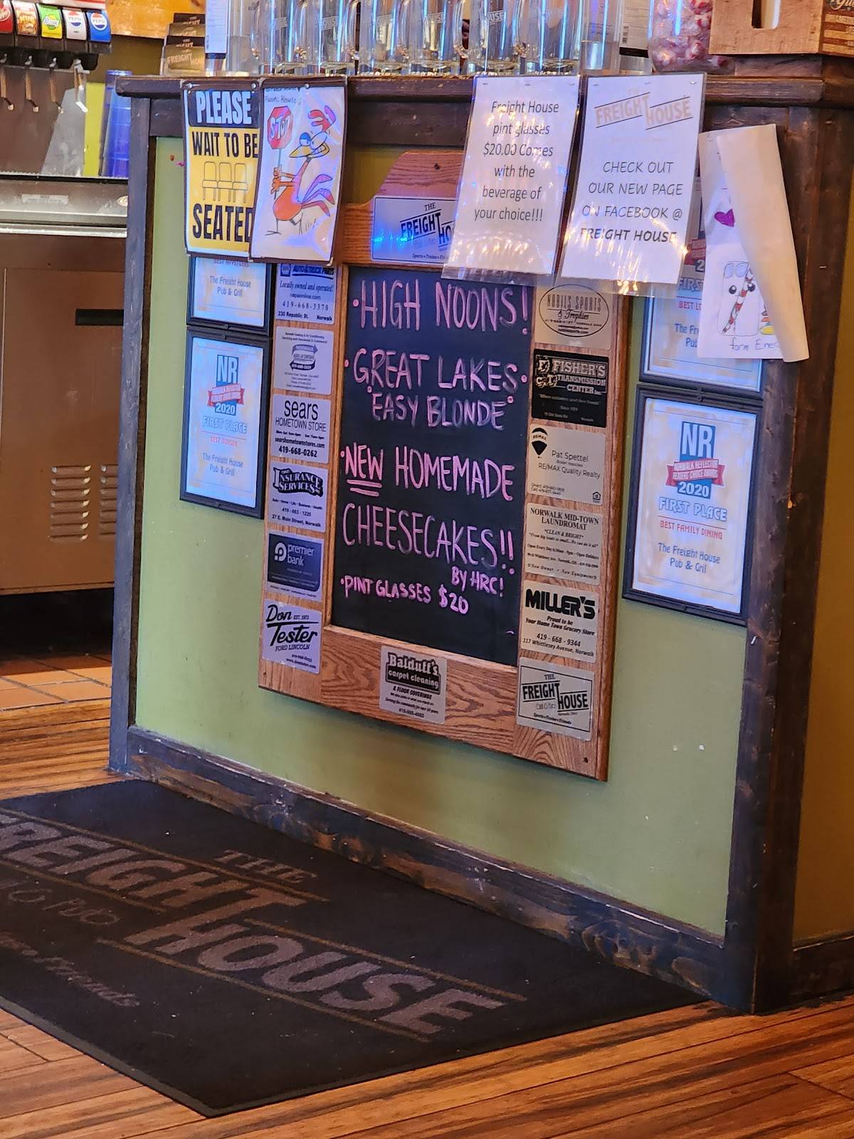 Menu at Freight House Tavern pub & bar, Norwalk