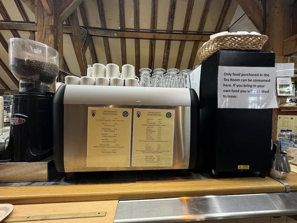Menu at The Friars Tea room and Gift shop cafe, Aylesford