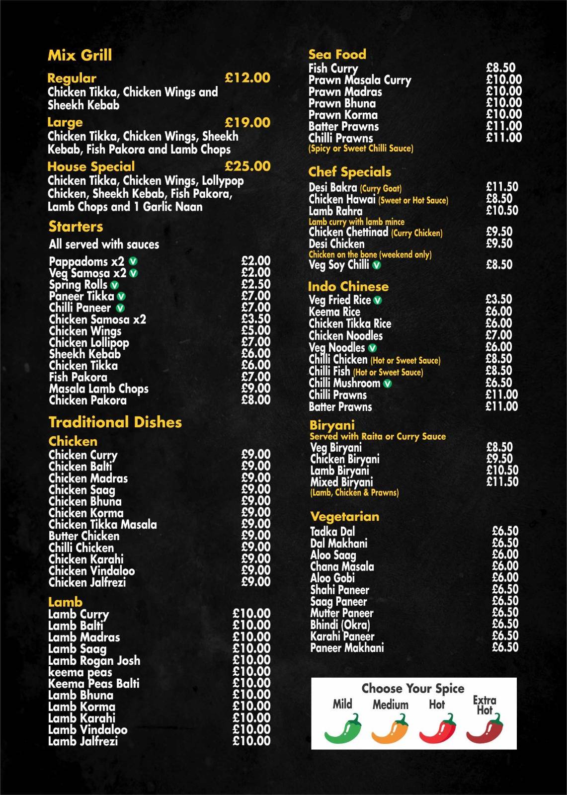 Menu at The Glassy Junction pub & bar, Wolverhampton, 131 Willenhall Rd
