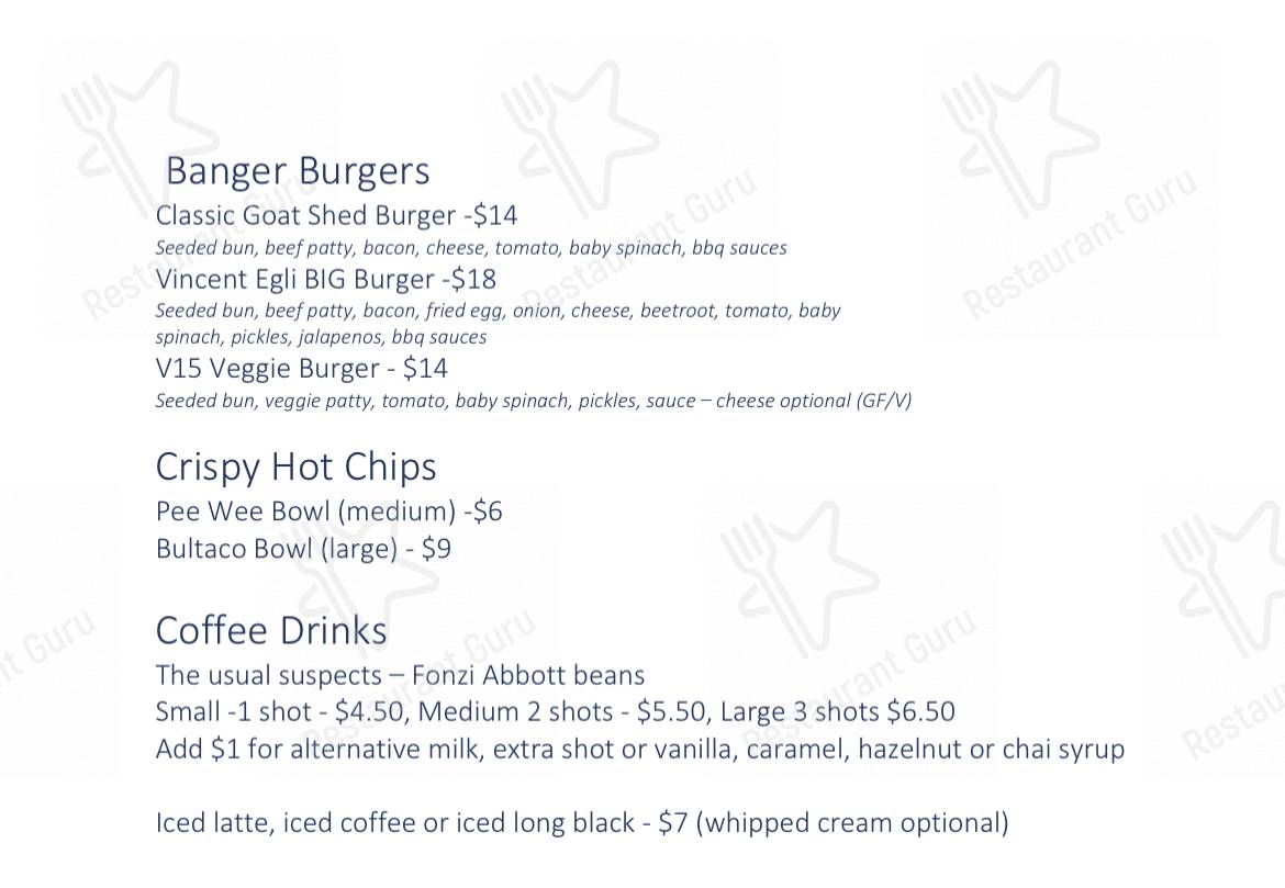 Menu at City Chicks Cafe, Samford Valley