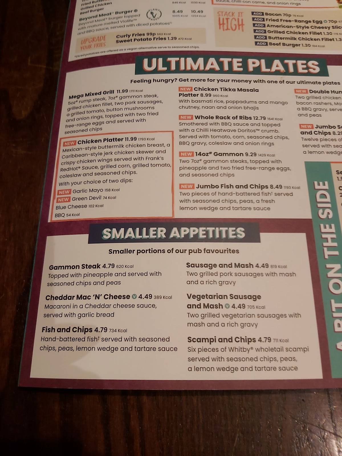 Menu at The Grange Hotel pub & bar, Sunderland