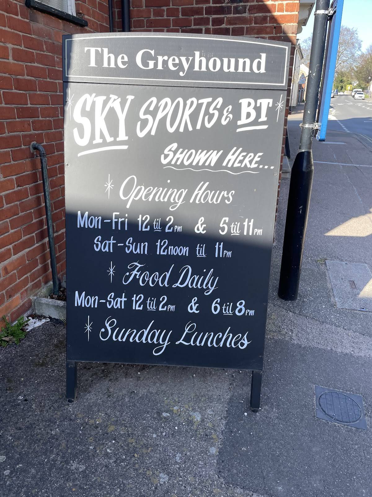 Menu at The Greyhound pub & bar, Ixworth