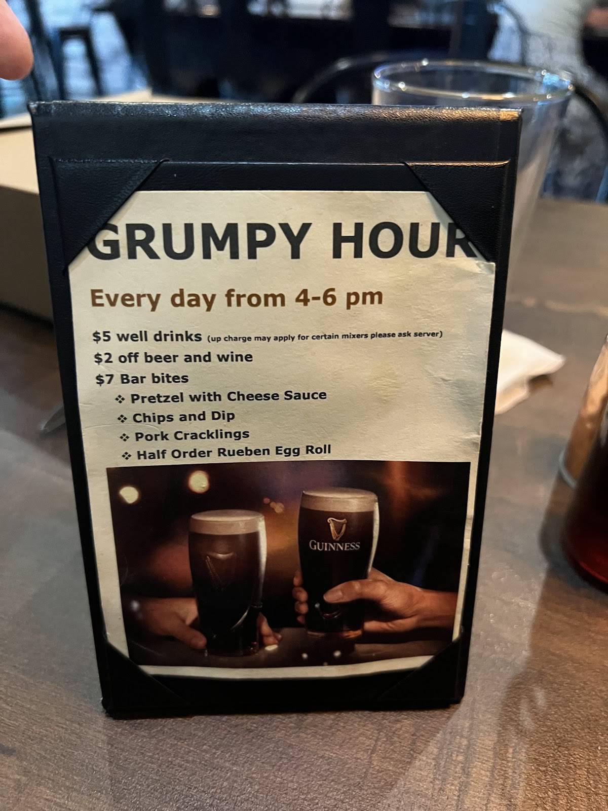 Menu at The Grumpy George Pub & Grub, Georgetown