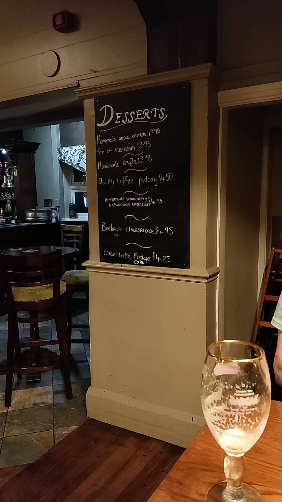 Menu at The Harvey Arms pub & bar, Auckley