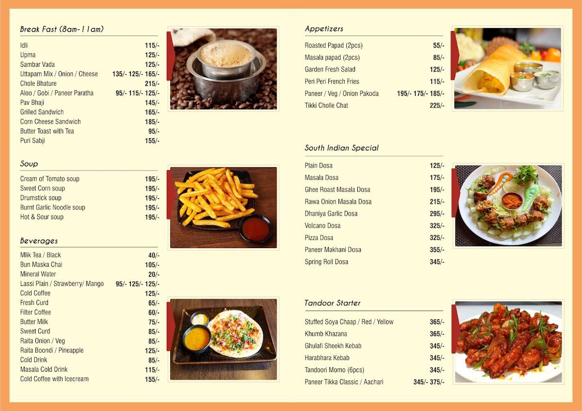 Menu at The Indian Chulha by Unique, Siliguri