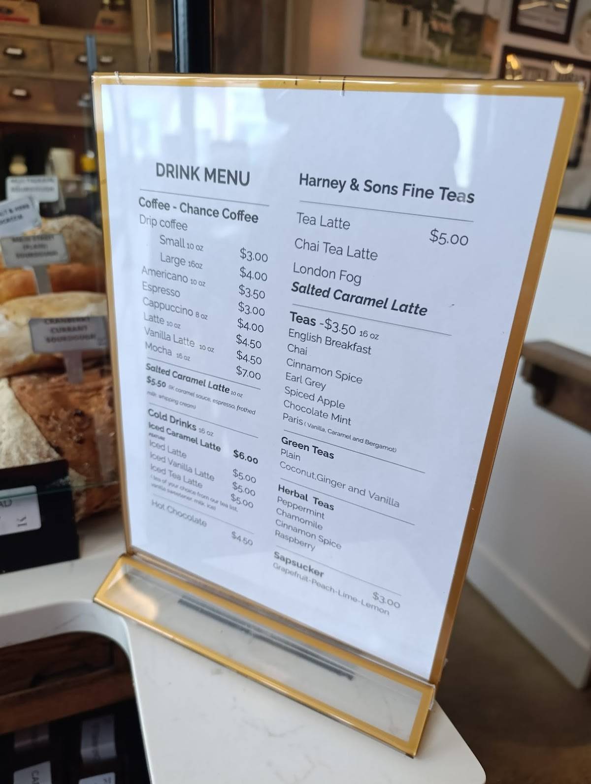 Menu at The Iron Kettle Commissary cafe, Comber