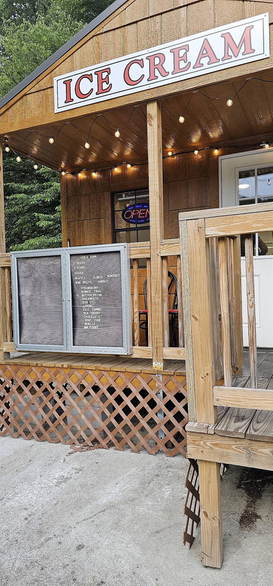 Menu at The Loghouse at Lansing, LLC cafe, Lansing, NC-194