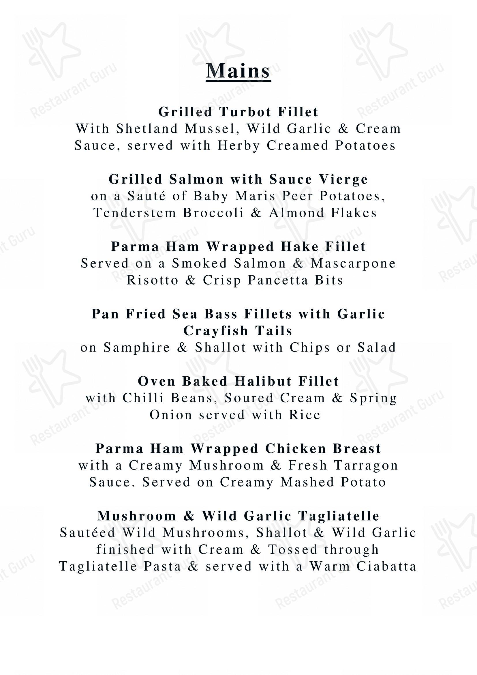 Menu at The Magpie Café restaurant, Whitby