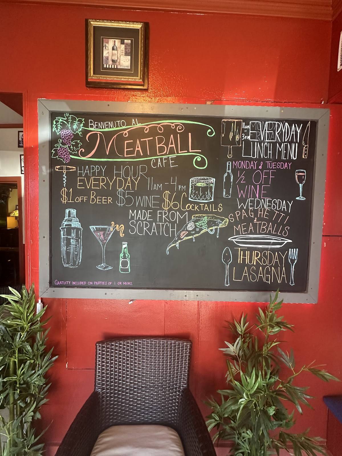 Menu at The Meatball Cafe #MadeFromScratch, South Padre Island